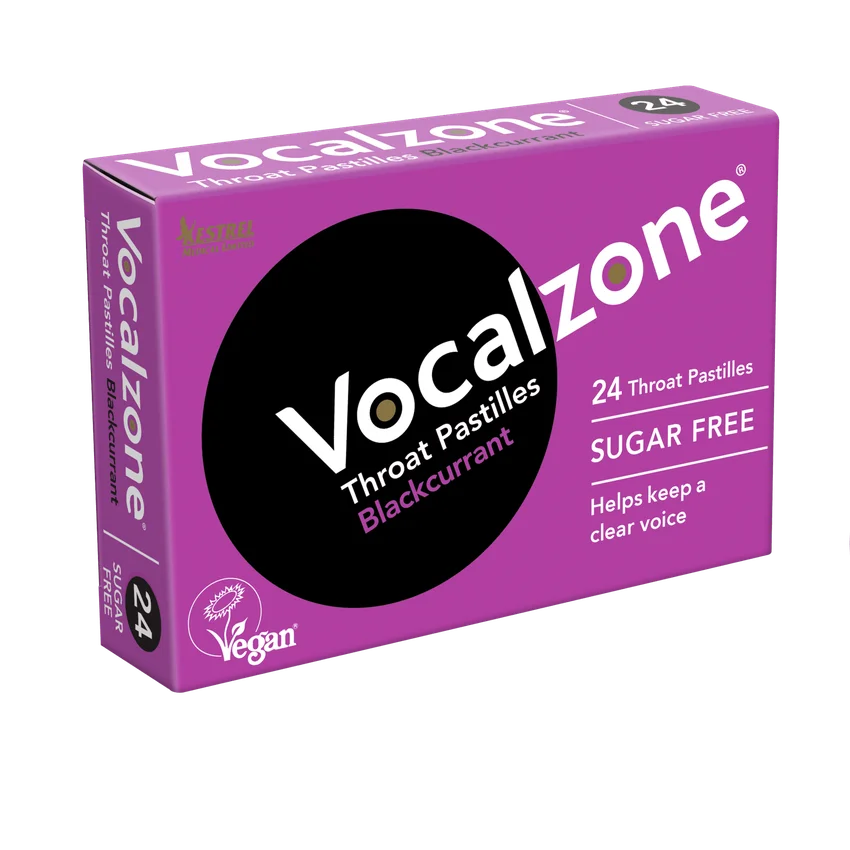 VOCALZONE THROAT PASTILLES(BLACKCURRANT) BLISTER – GoMed