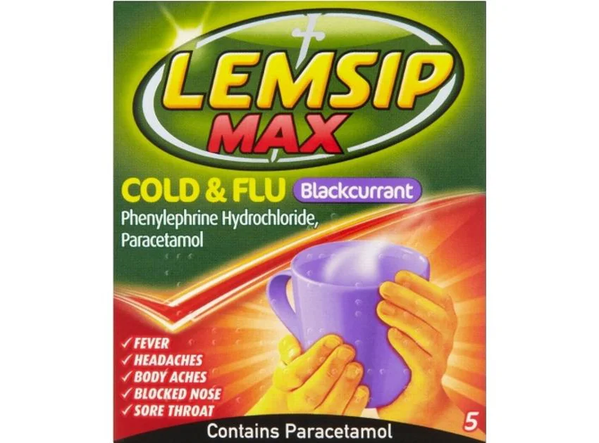 LEMSIP MAX COLD & FLU POWDER X5(BLACKCURRANT) – GoMed